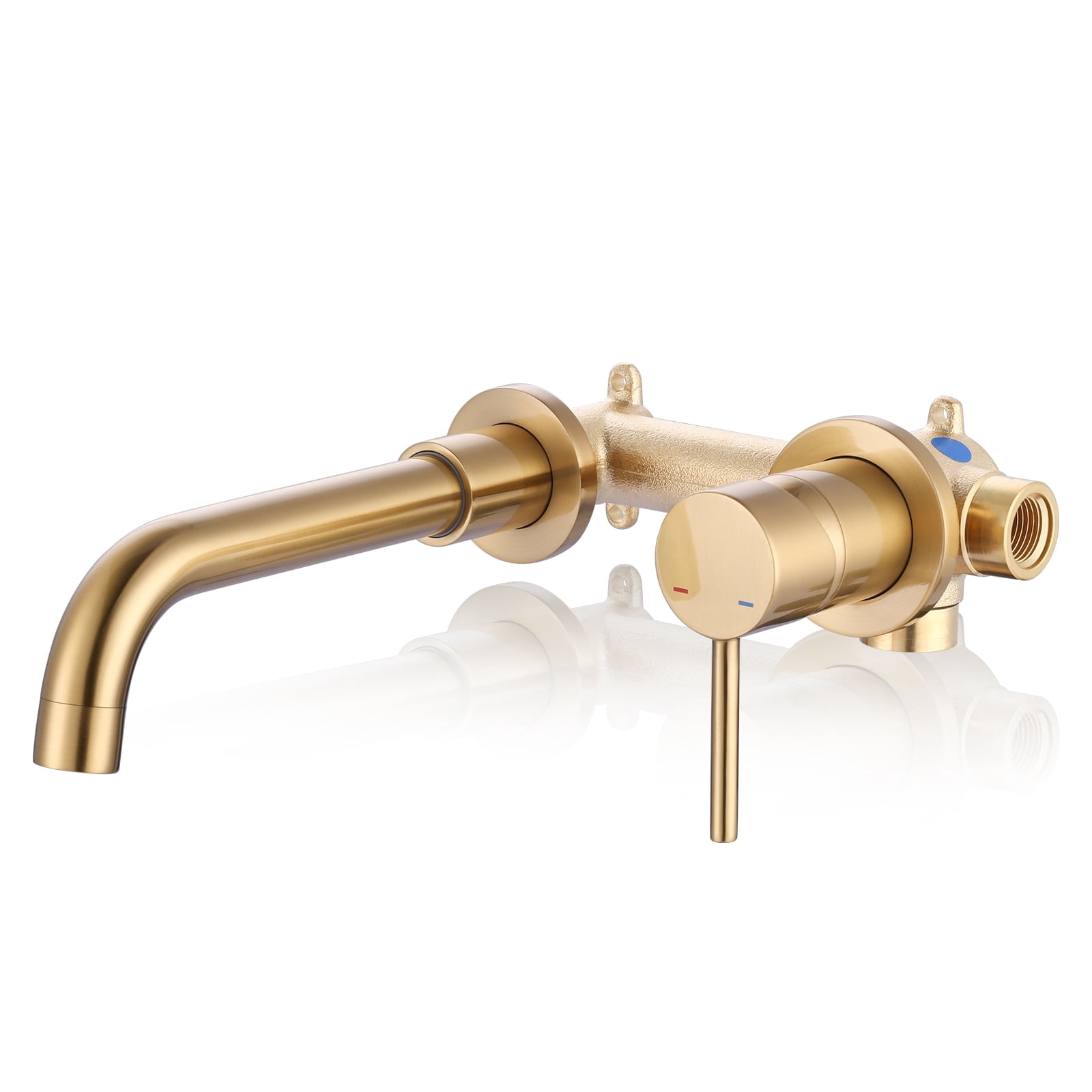 Wowow Wall Mount Bathroom Faucet for Bathroom Sink Rough in Valve ...