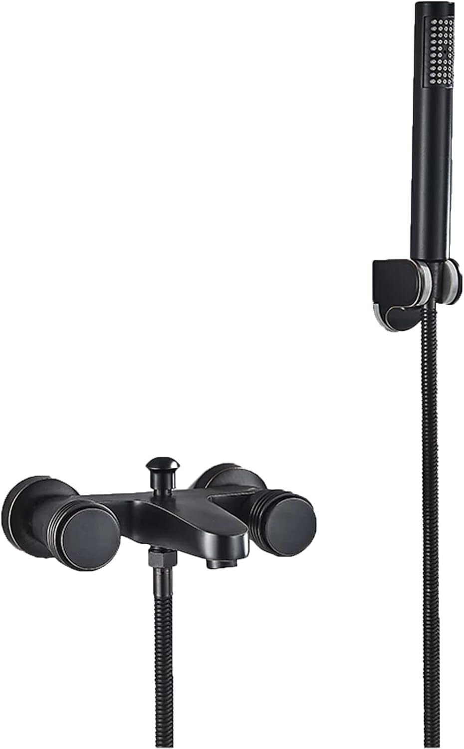 Wall Mount Bathtub Faucet with Handheld Spray, Waterfall Tub Faucet ...