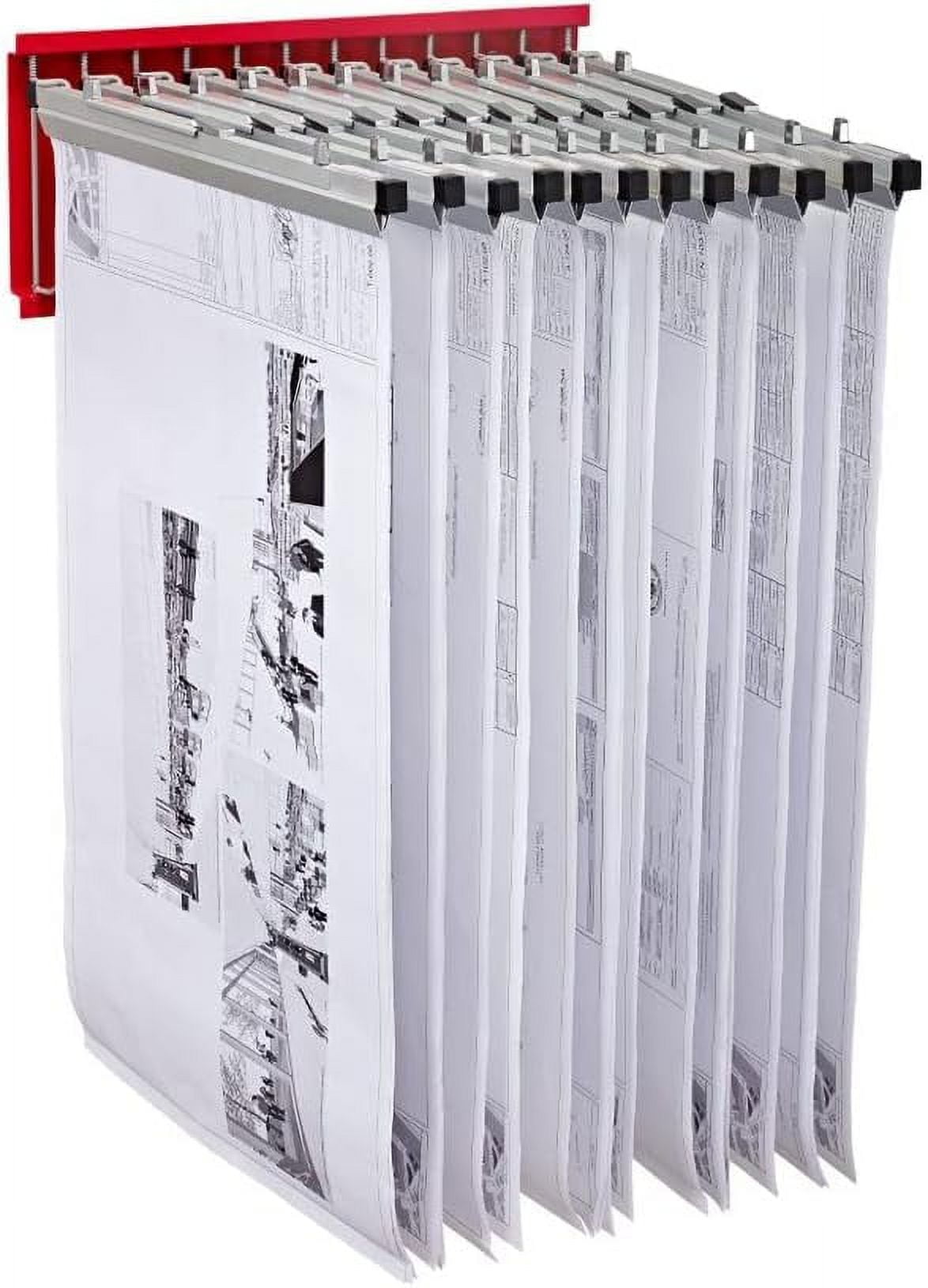 Wall Mount Blueprint Holder – Flip Poster Display Rack, Map Rack and ...