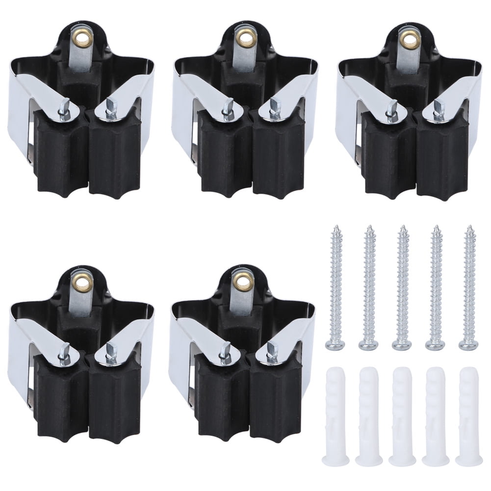 Wall Mount Broom Organizer Gripper Waterproof Industrial Clip Storage ...