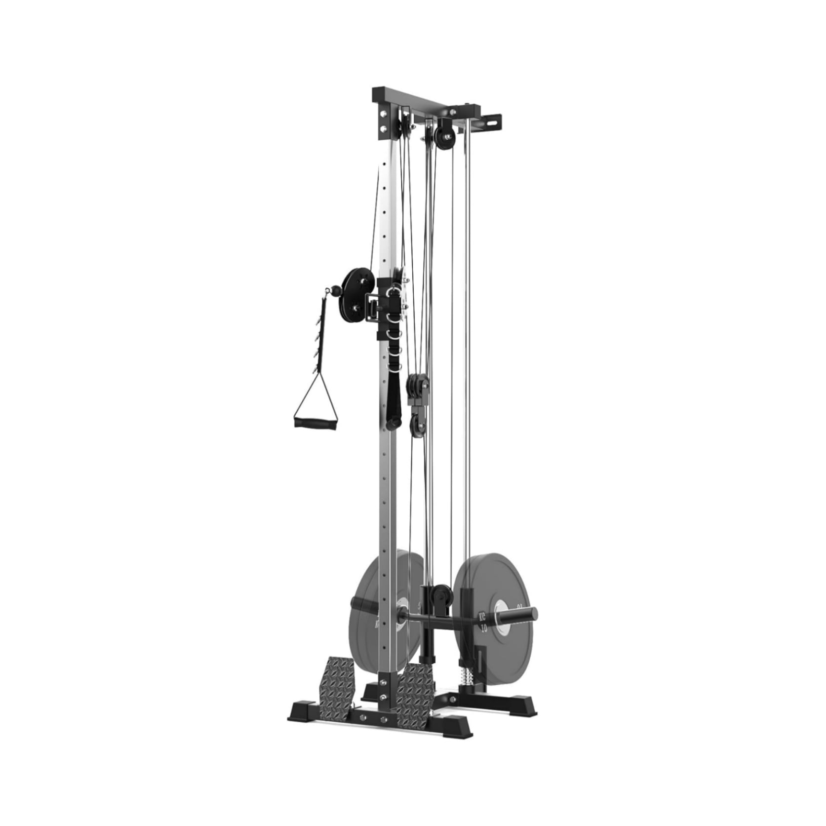 Wall-Mount Cable Station, Adjustable LAT Pull Down Machine with 20 ...