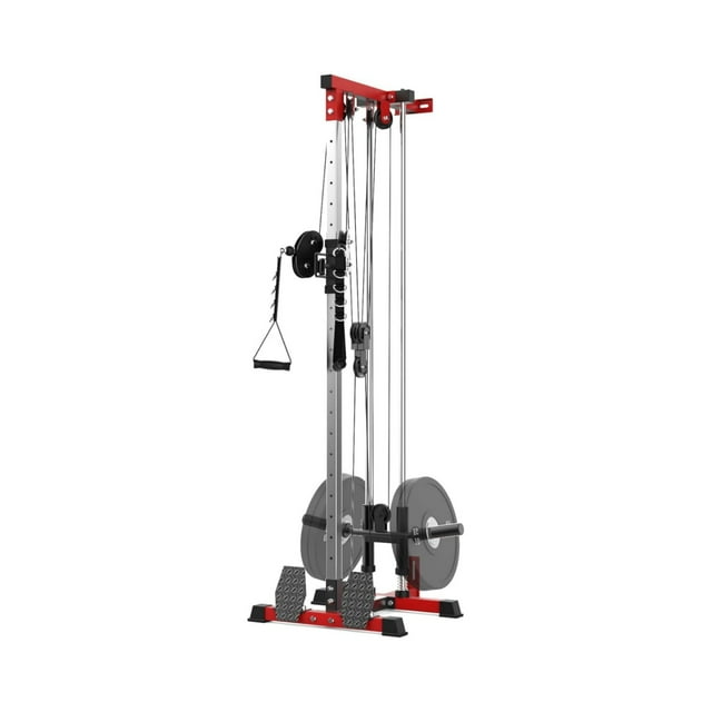 Wall-Mount Cable Station, Adjustable LAT Pull Down Machine with 20 ...