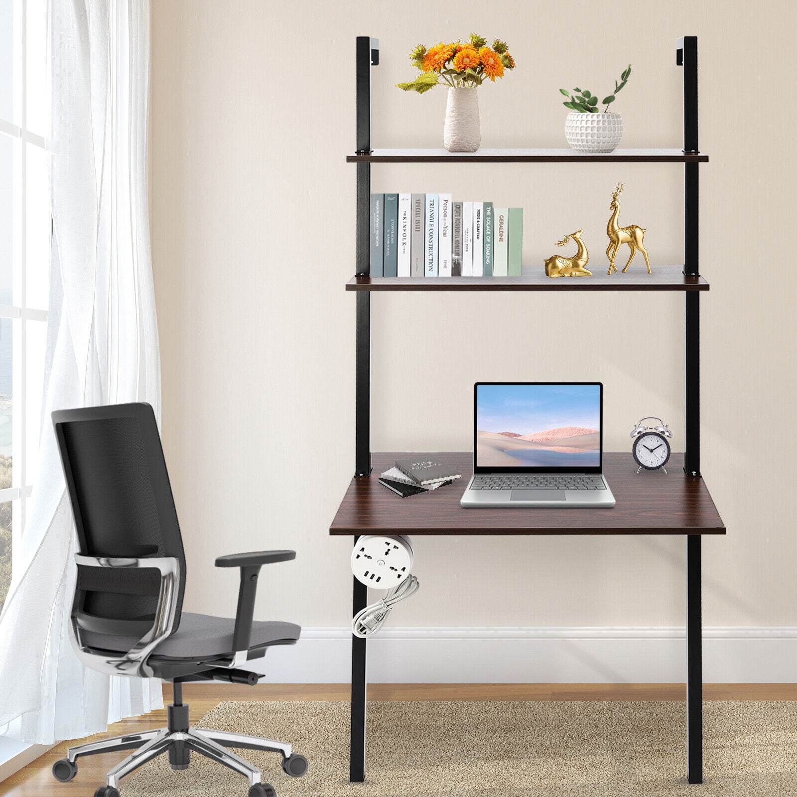 Wall Mount Computer Writing Table, Wall Mounted Desk, Wall Organizer 3 ...