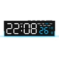 Wall Mount Digital Clock with Countdown Timer Alarm DST and Temperature ...