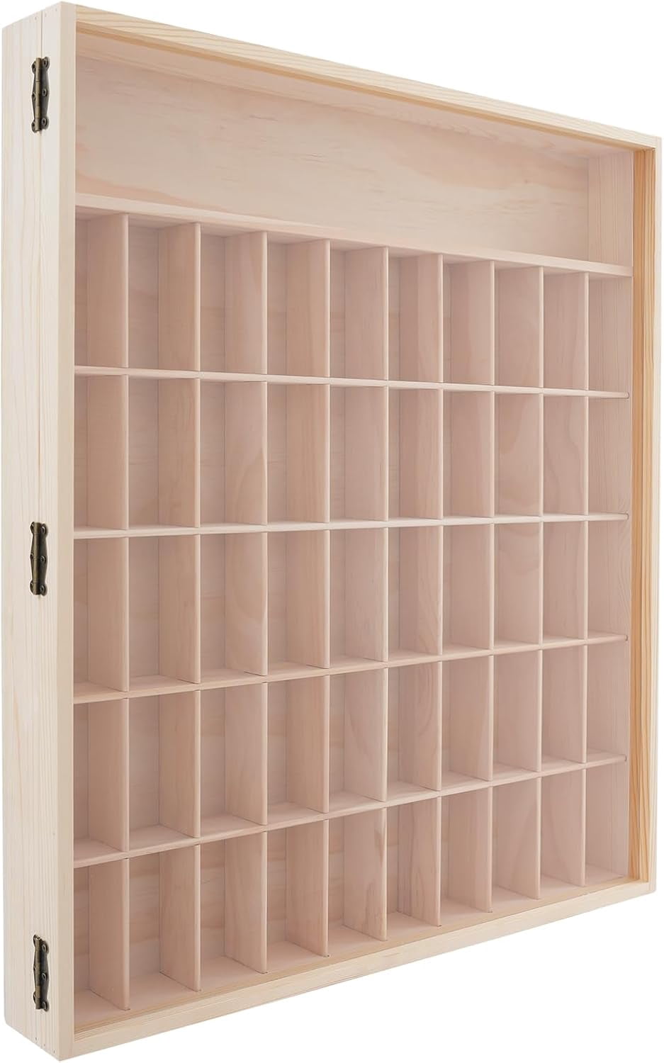 Wall-Mount Display Case for Minifigures Action Figures, 6 Tiers 50 ...