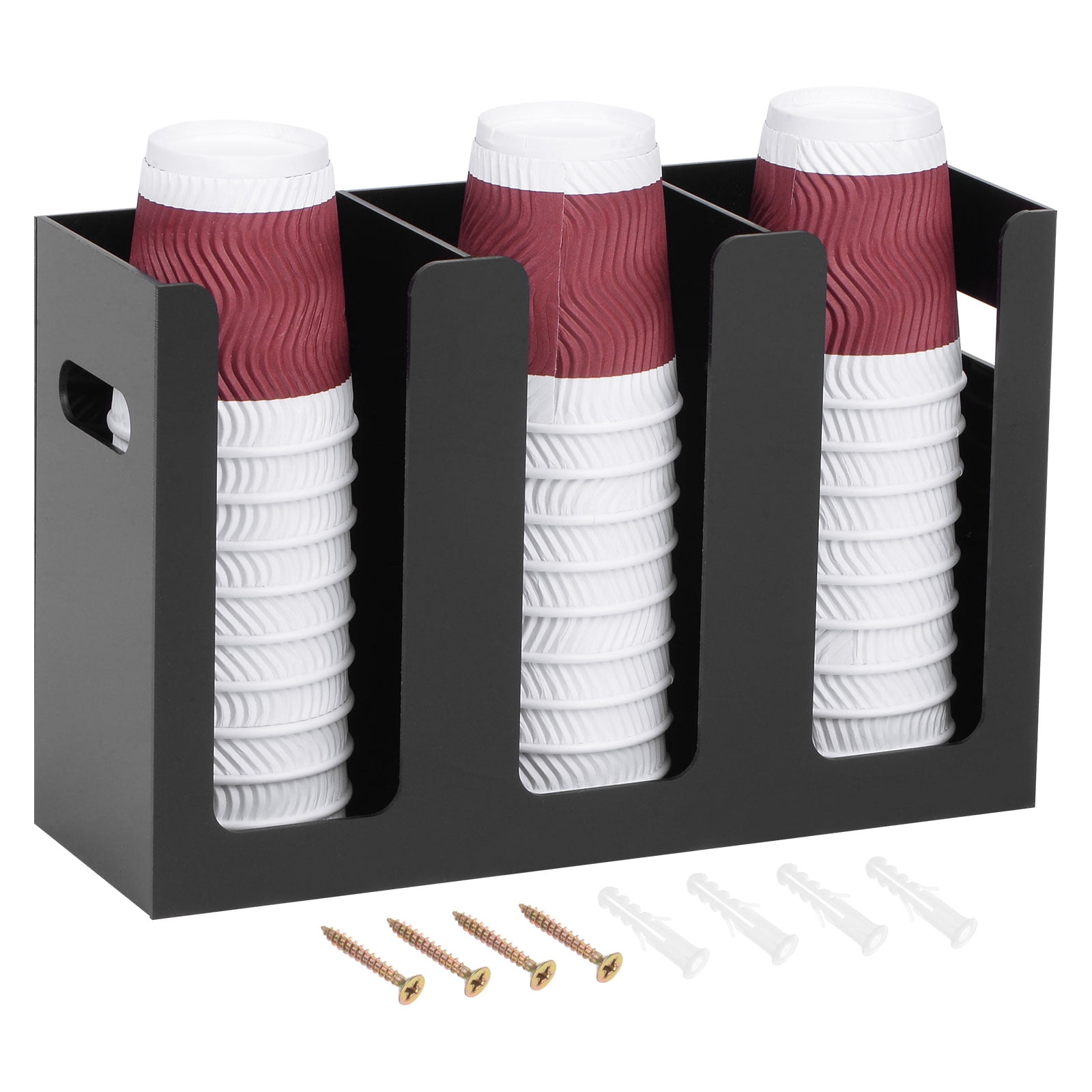 Wall Mount Disposable Coffee Cup Dispenser with Handle, Cup Holder ...