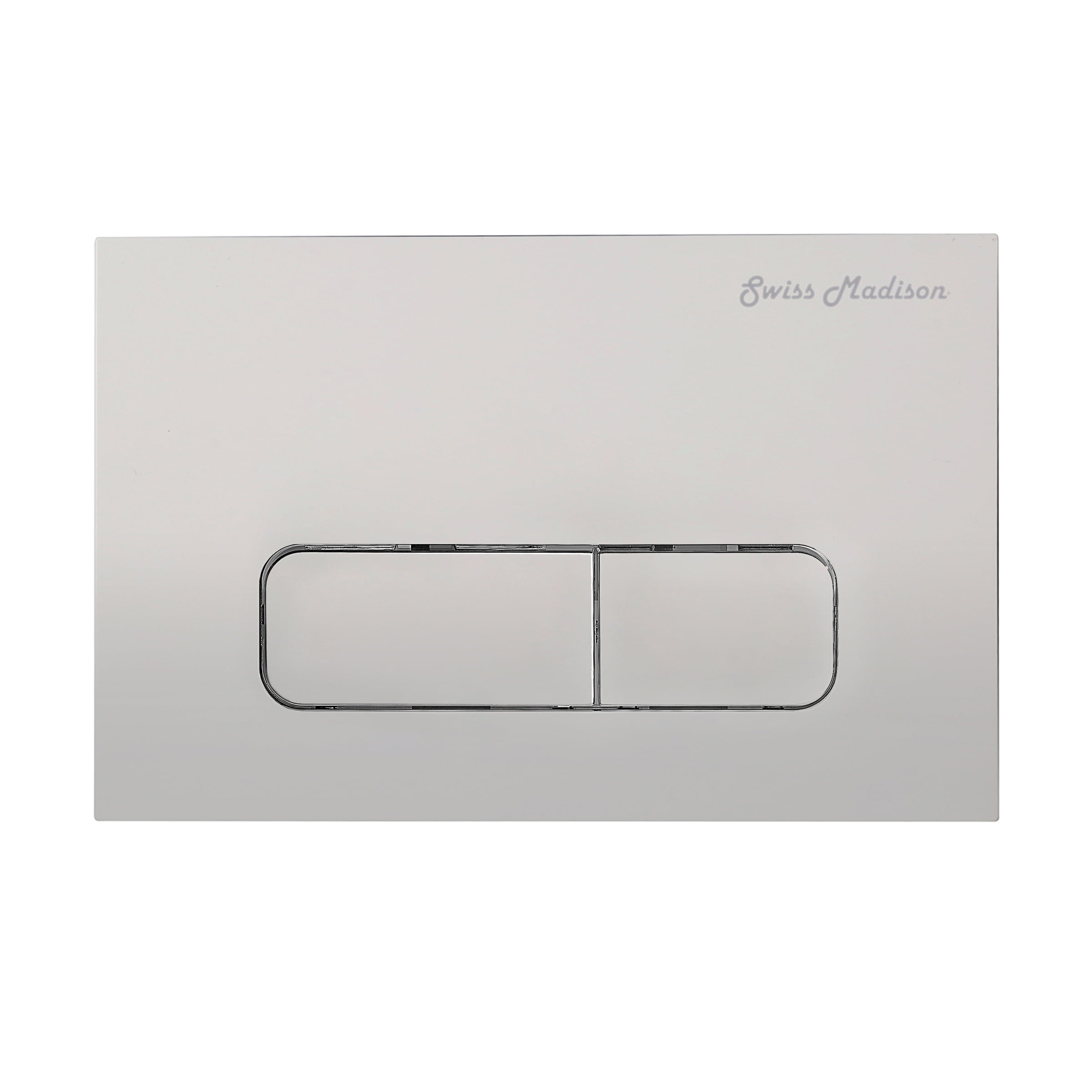 Wall Mount Dual Flush Actuator Plate with Rectangle Push Buttons in ...