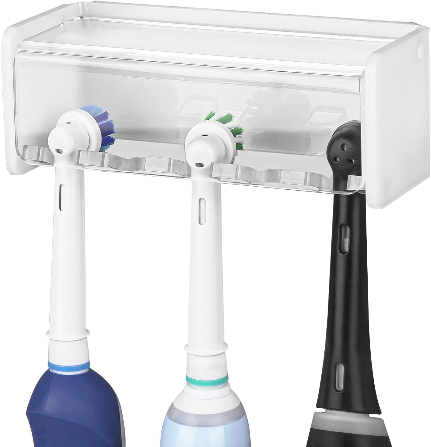Wall Mount Electric Toothbrush Holder with Cover for Bathroom ...