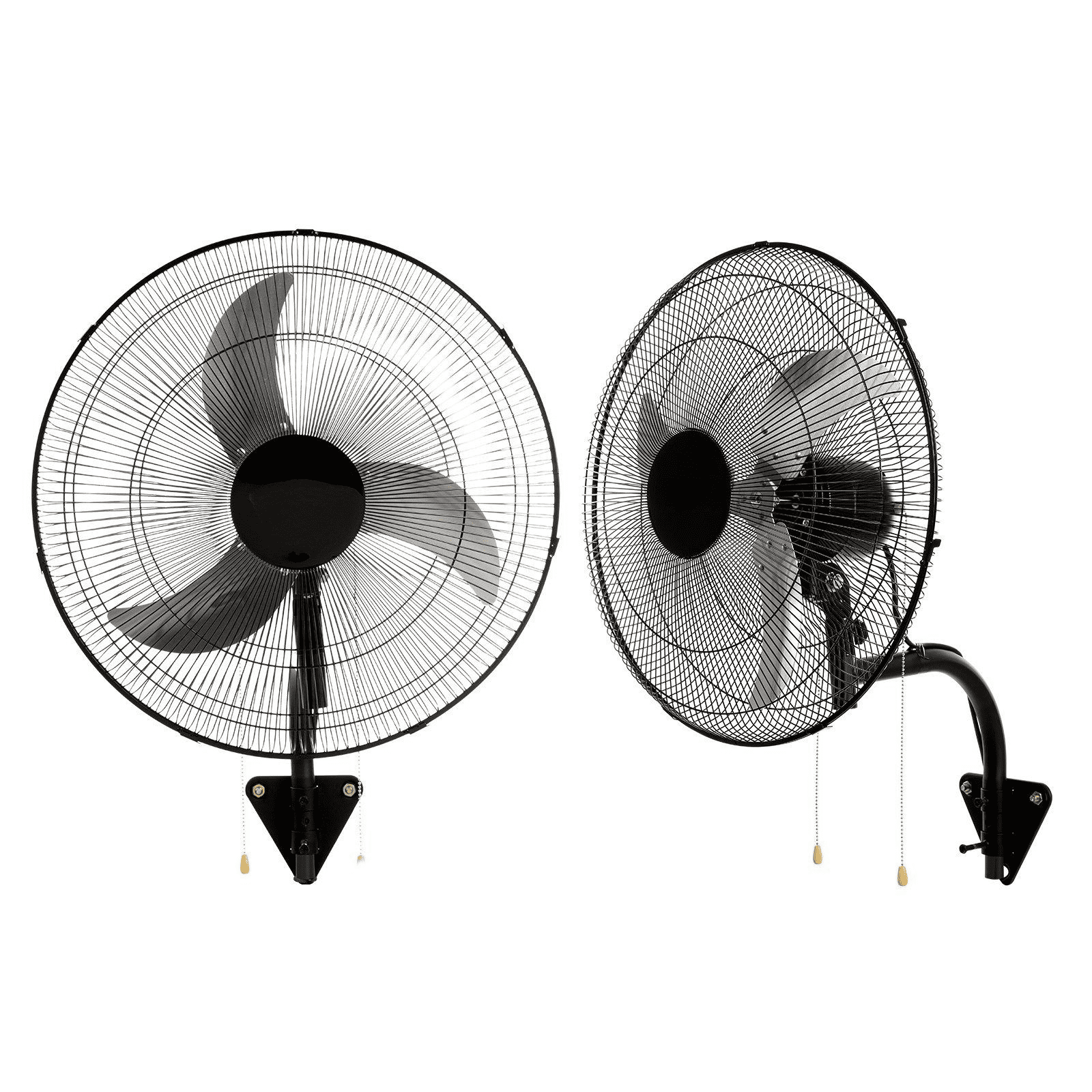 Wall Mount Fan 18 Inch - 2 Pack Oscillating Industrial Fans, 4000 CFM ...