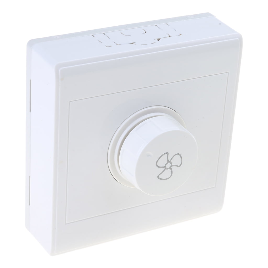 Wall Mount Fan Regulator Stepless Speed Adjustment Switches 86 Type ...