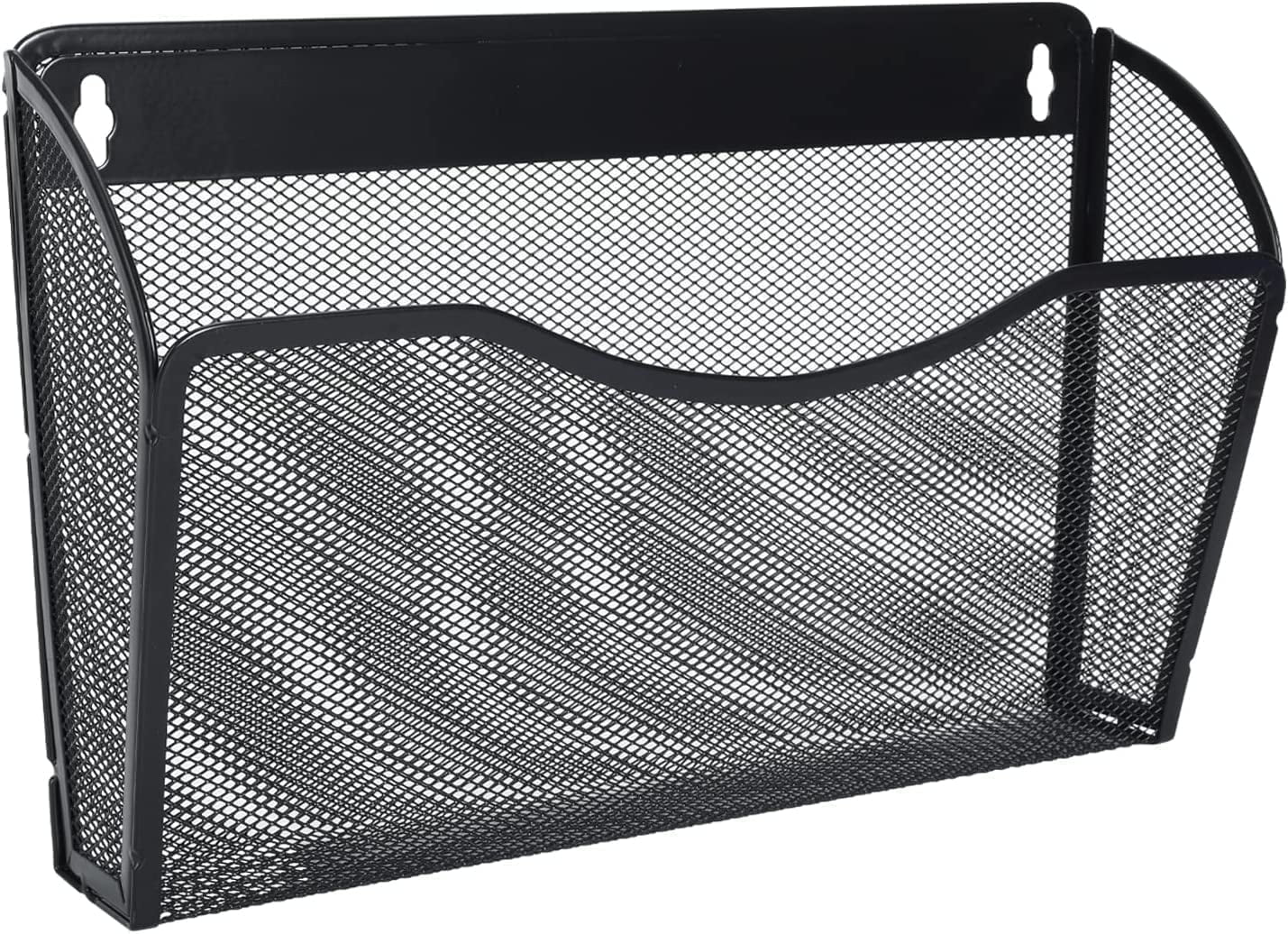 Casewin Metal Mesh Wall Mount File Organizer, Single Pocket Vertical ...