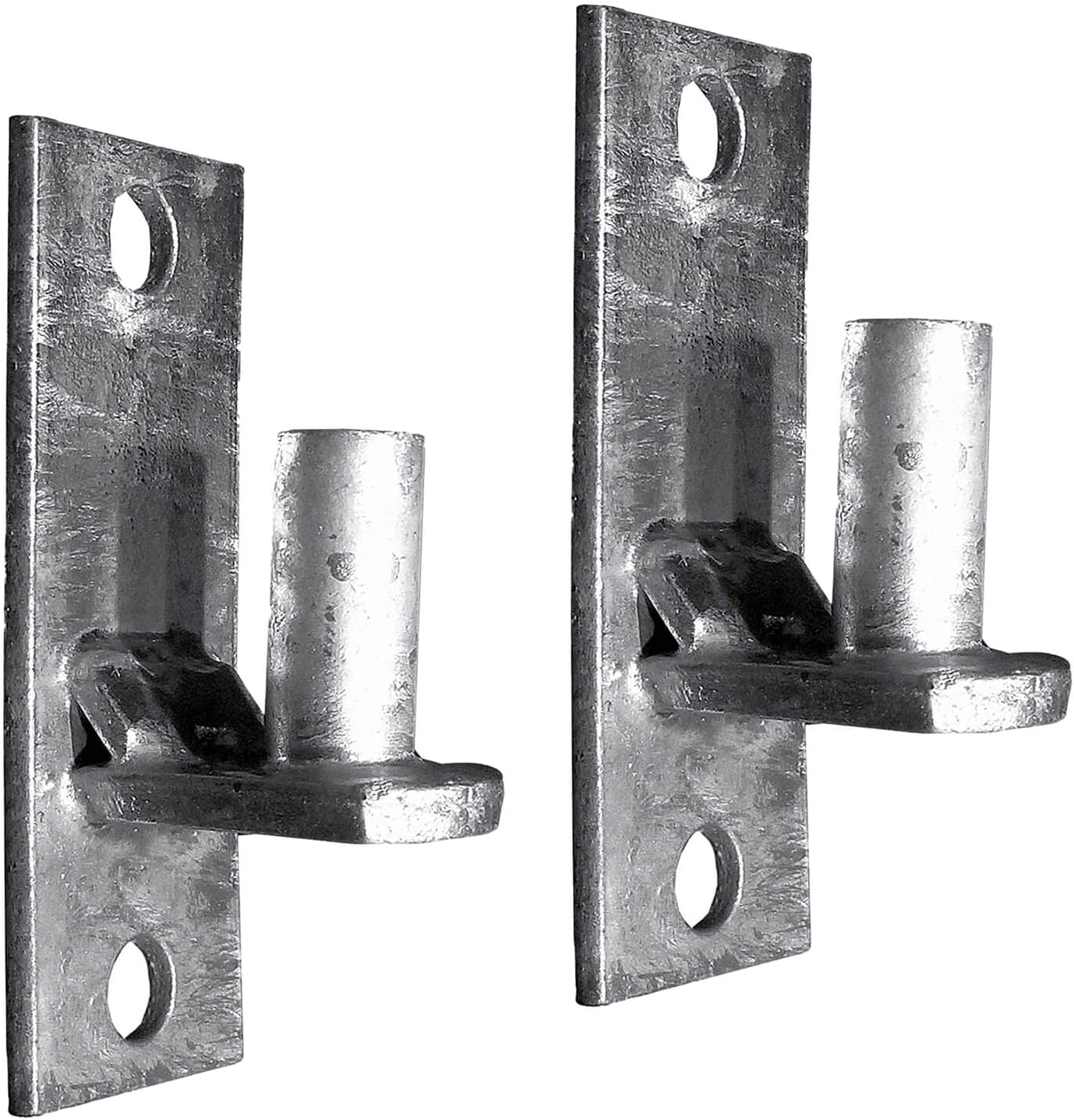 Wall Mount Flat Back Chain Fence Gate Hinge - 5/8 Hinge Pin 2 Pack ...