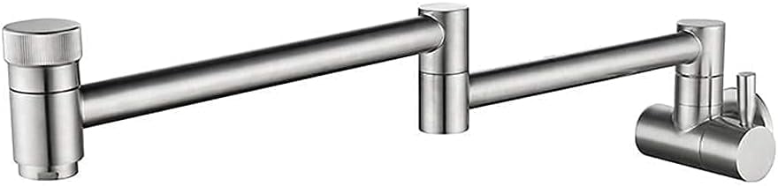 Wall Mount Folding Kitchen Faucet Single Handle Brass Adjustable ...