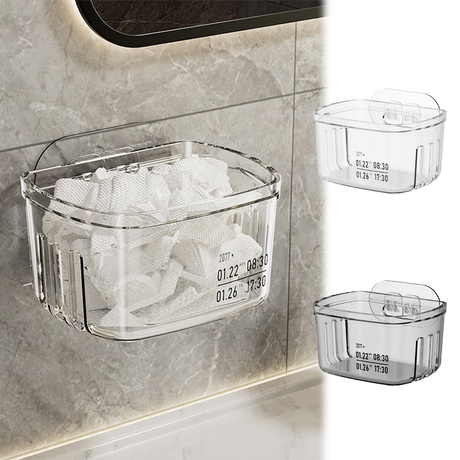 Wall Mount Garlic Onion Ginger Storage Basket with Drain Holes 6.29x4 ...