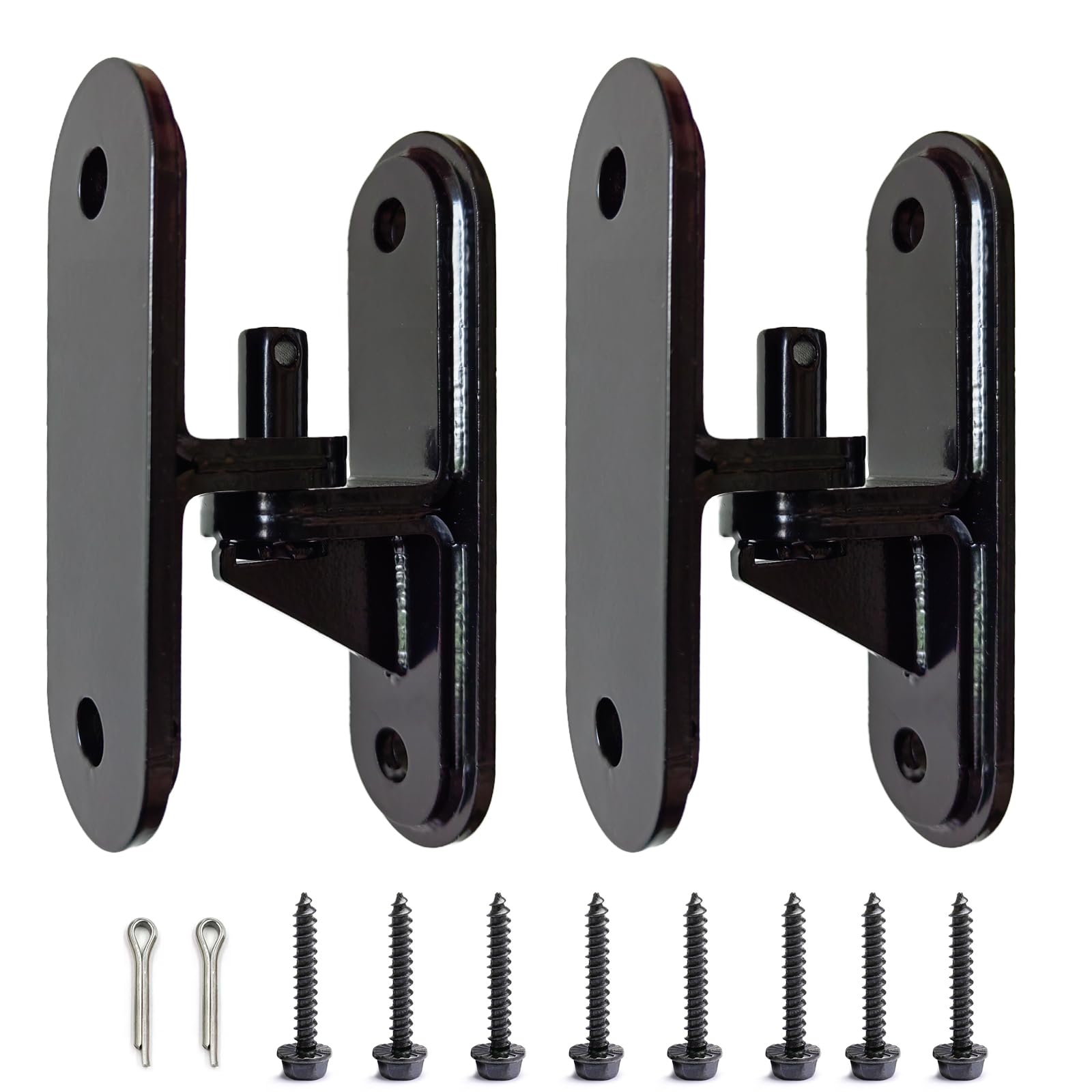 Wall Mount Gate Hinges，4Pcs Heavy Duty Gate Hinges Fence Gate Hardware ...