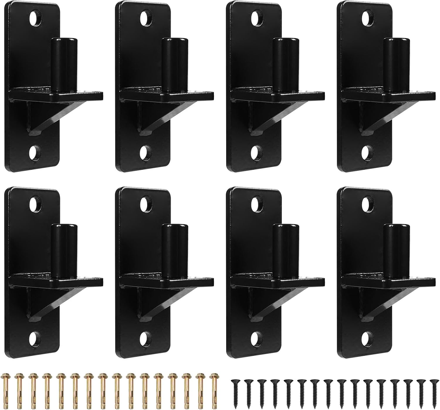 The Wall Mount Gate Hinges, Black Farm Gate Hinge, 8 Pack Chain Link ...