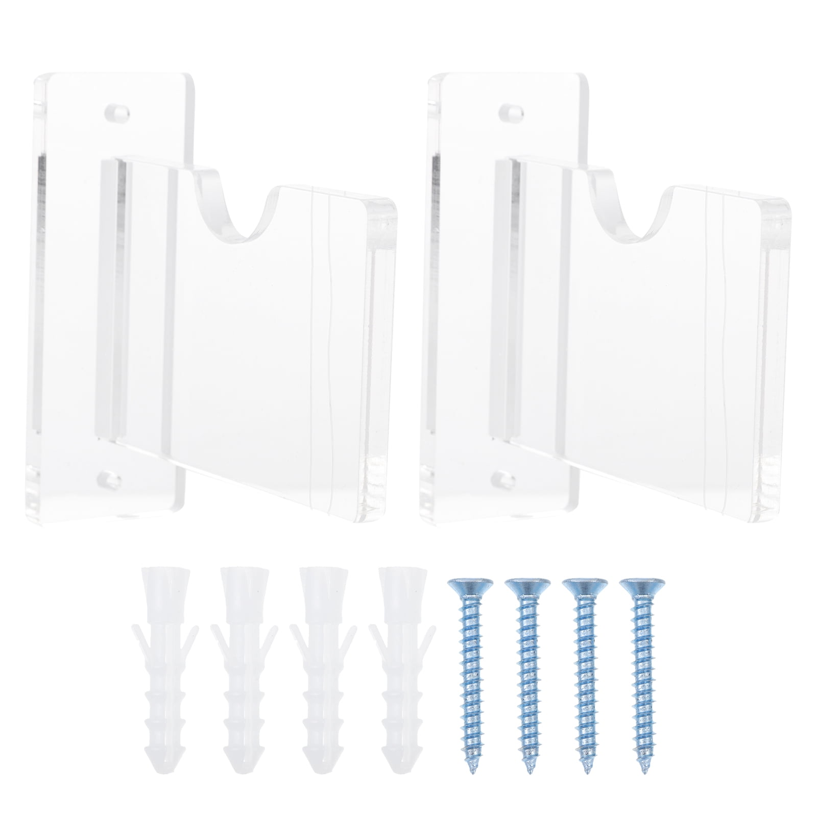 CIMAXIC Transparent Acrylic Hockey Stick Holder Durable Wall-Mounted ...