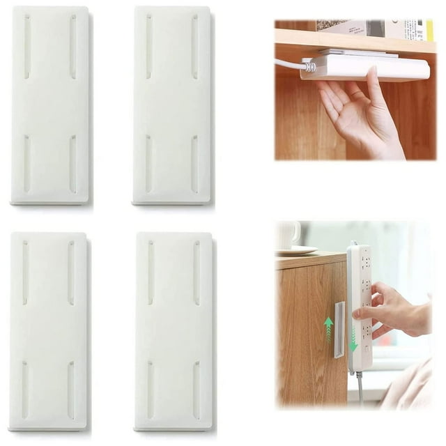 Wall Mount Home Power Strip Fixator Self Adhesive Power Strip Holder ...