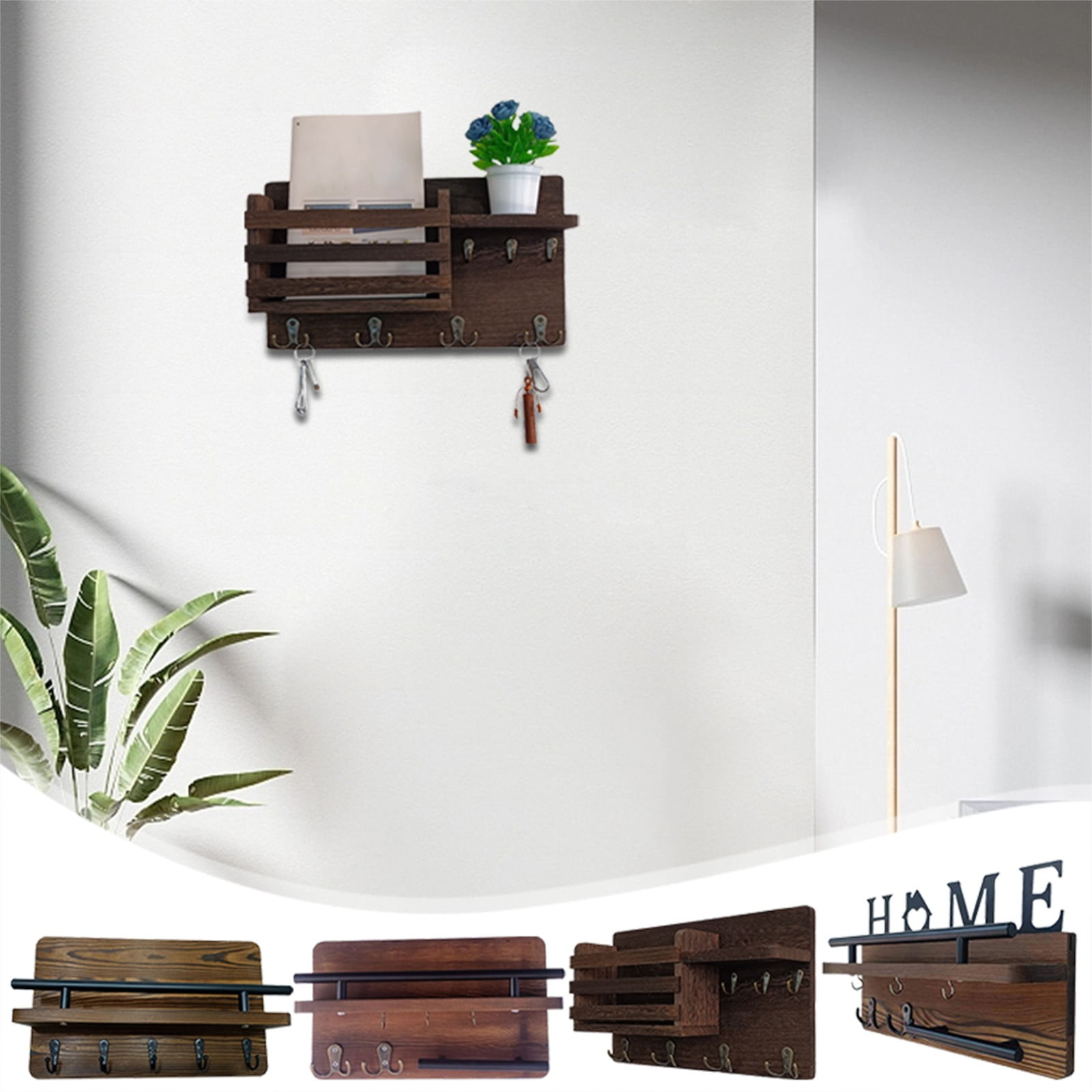 Wall Mount Key Hooks,Entryway Hooks Organizer,Rustproof Steel Material ...