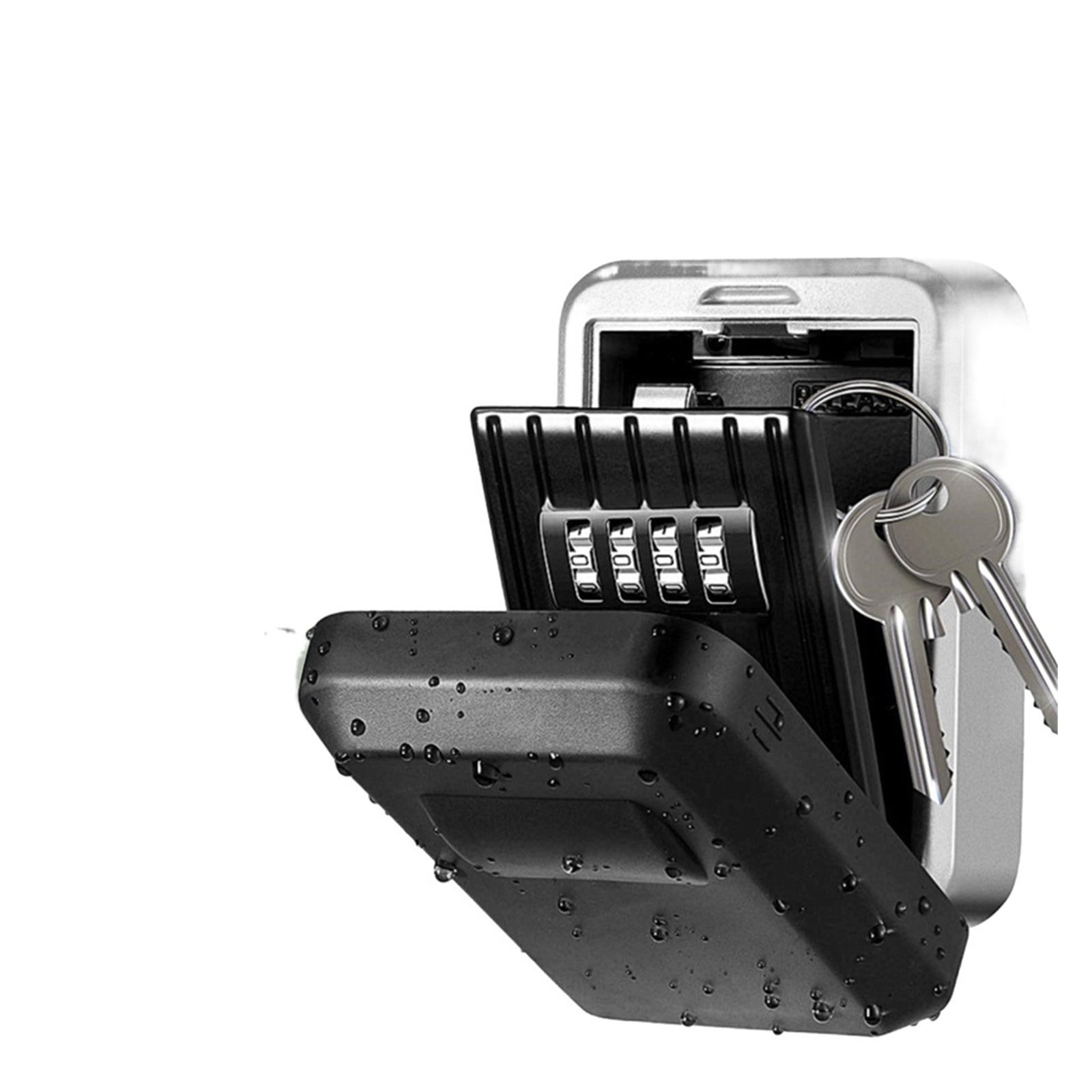 Wall Mount Key Storage Secret Box Organizer 4 Digit Combination ...