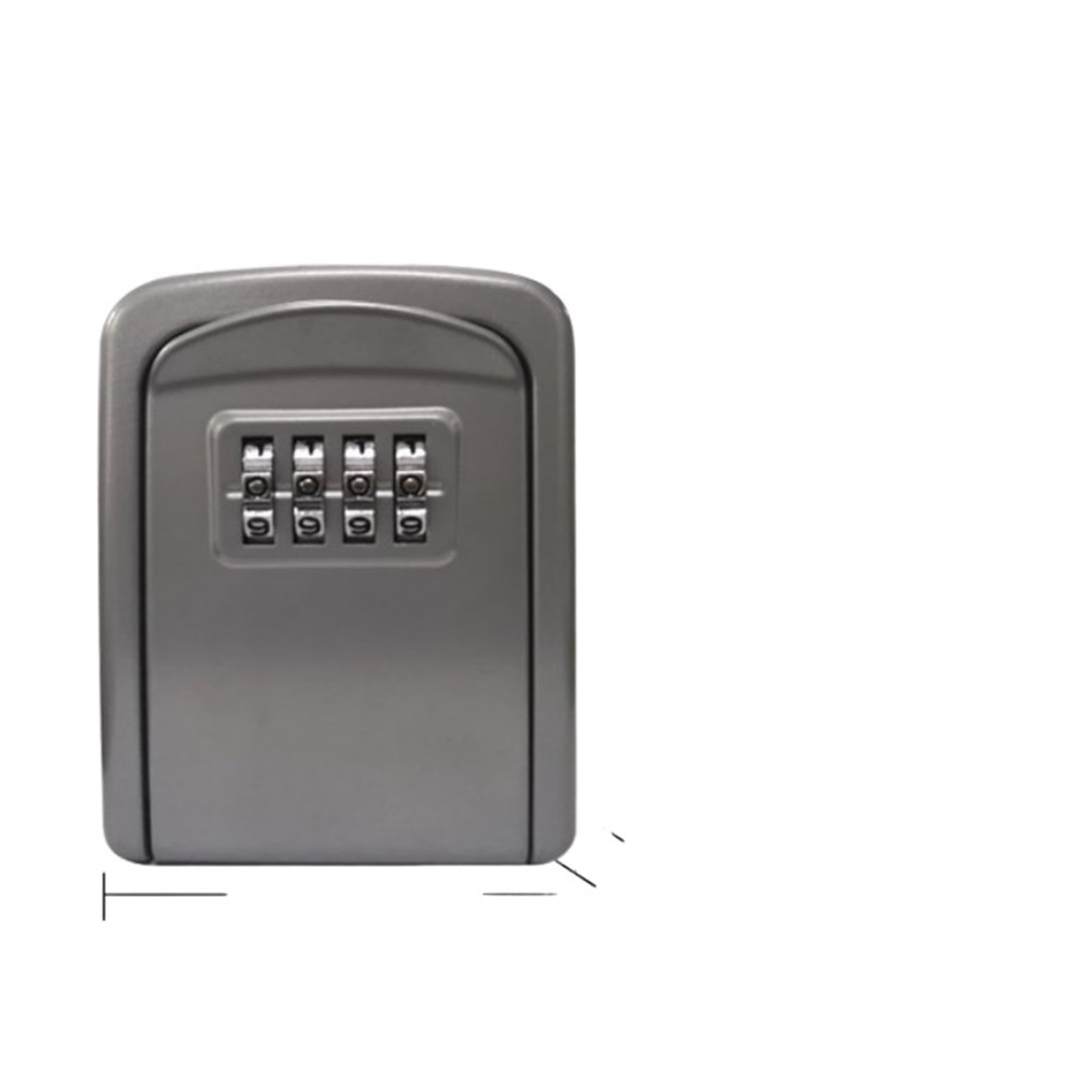 Wall Mount Key Storage Secret Box Organizer 4 Digit Combination ...