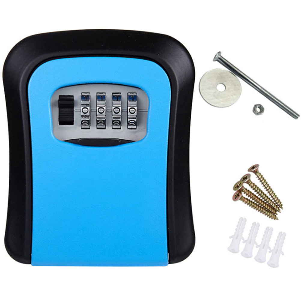 Wall Mount Key Storage Secret Box Organizer Password Security Code Lock ...