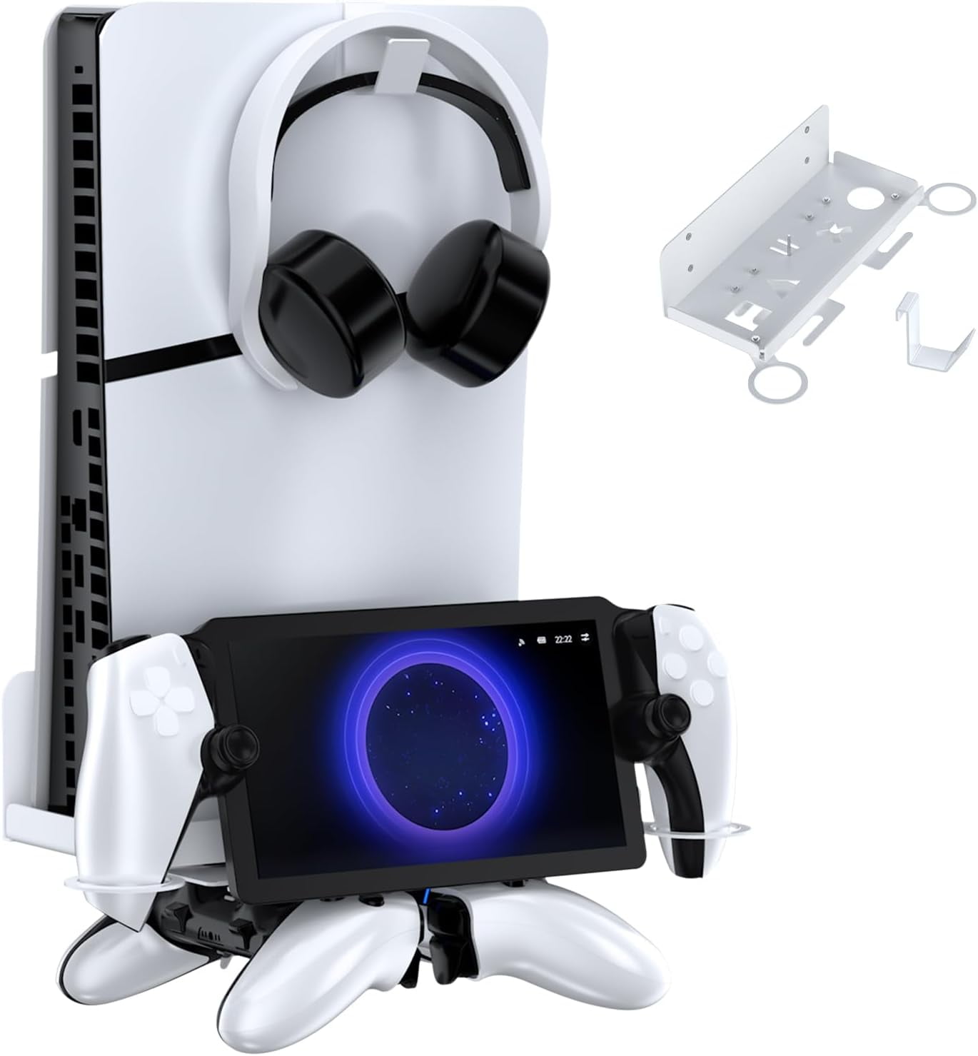 Wall Mount Kit Compatible with PS 5/ PS 5 Slim All Models with Holders ...