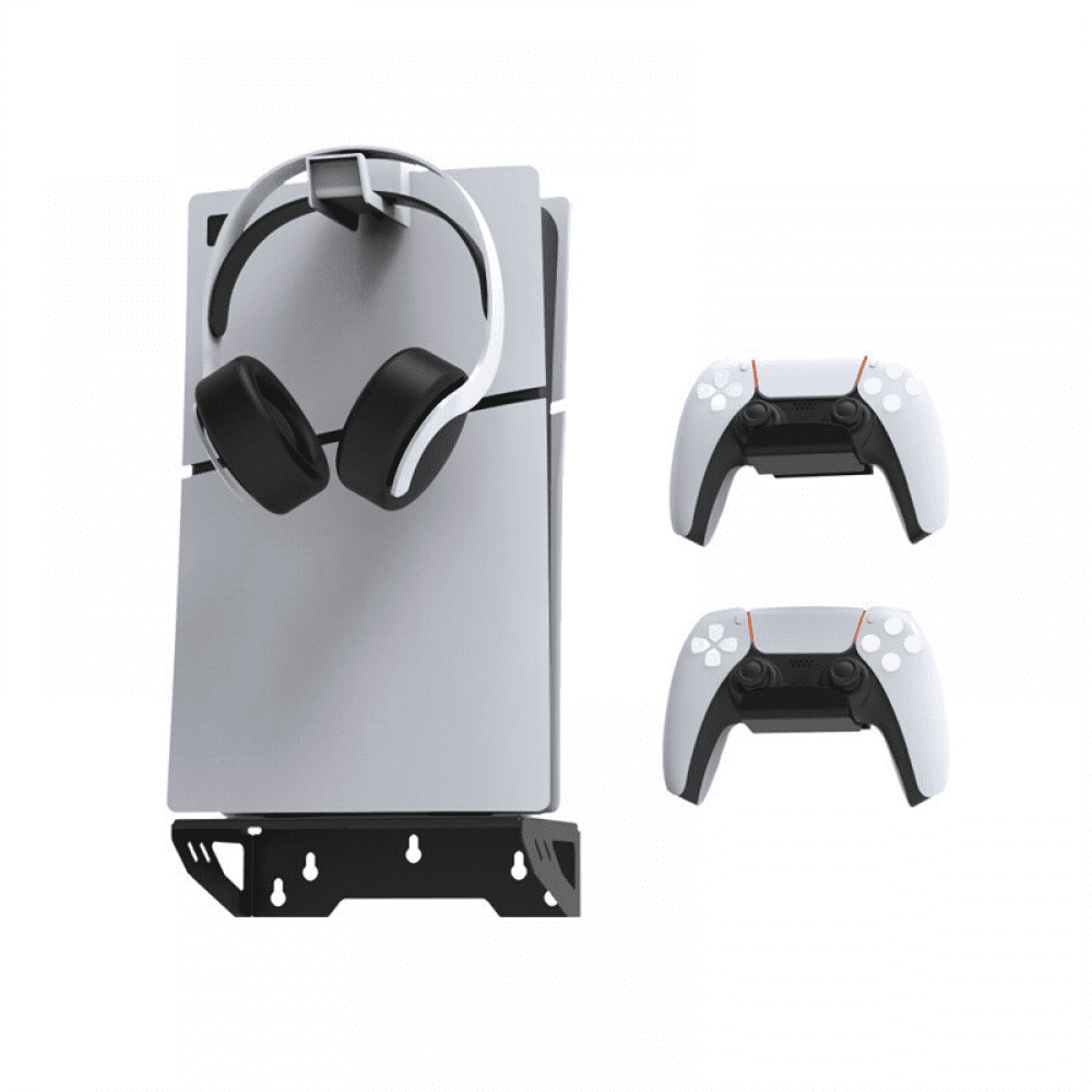 Wall Mount Kit for PS5 Slim, Steel Wall Stand for PS5 Slim Disc ...