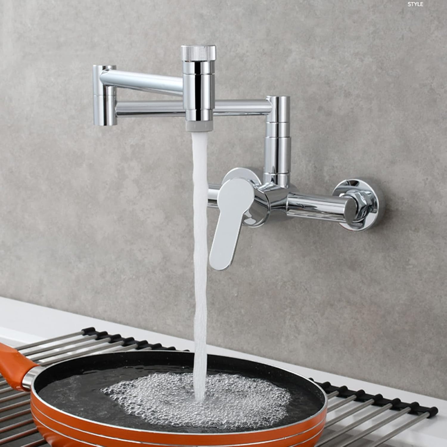 Wall Mount Kitchen Faucet,Brass,Kitchen Sink Faucet 2 Types of Water ...