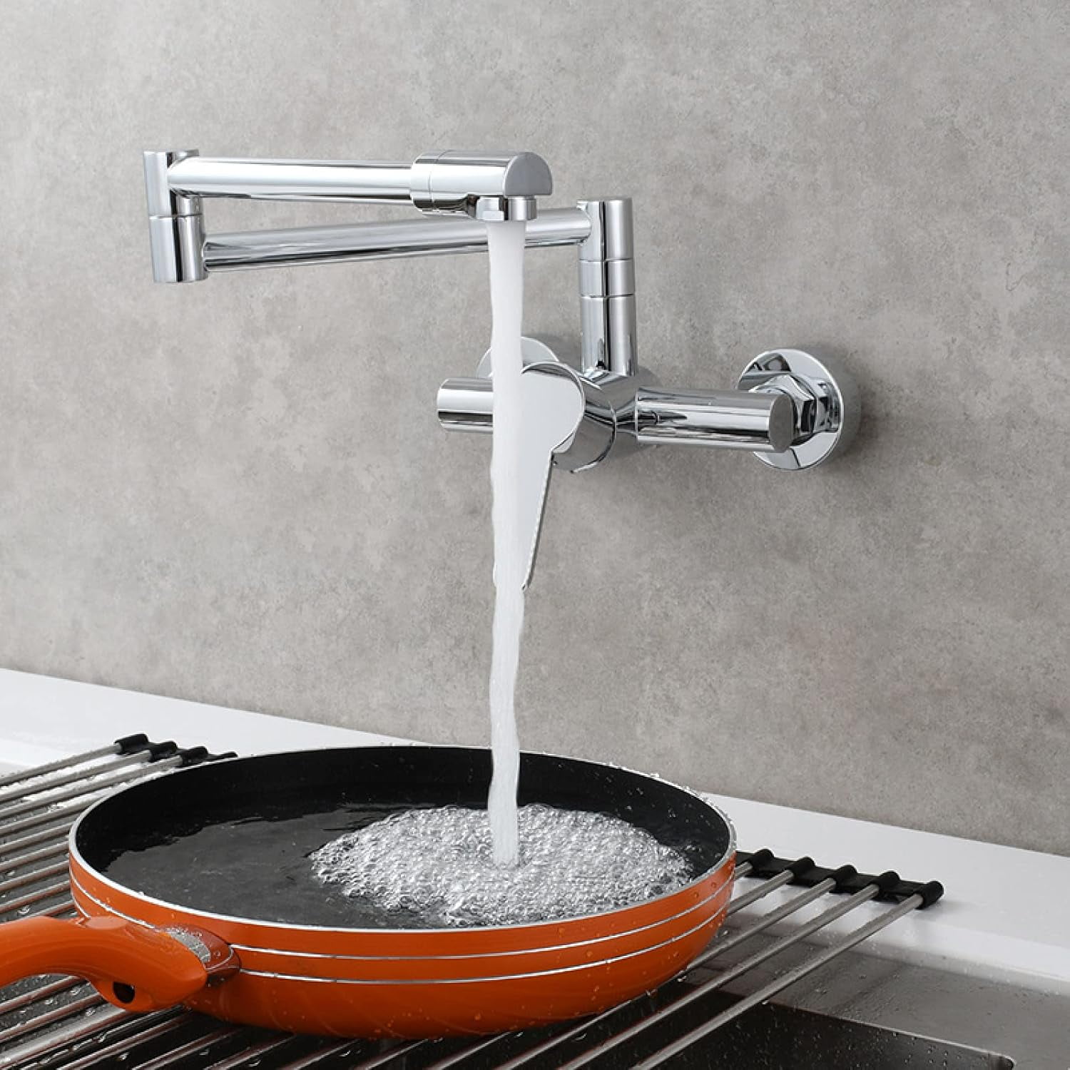 Wall Mount Kitchen Faucets,Foldable Kitchen Sink Faucet,Wall Mount ...