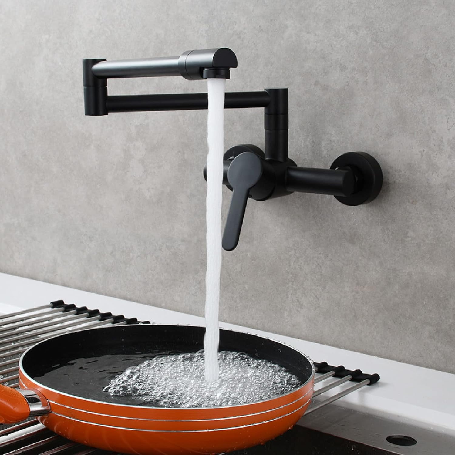 Wall Mount Kitchen Sink Faucet,Foldable Kitchen Sink Faucet,Wall Mount ...