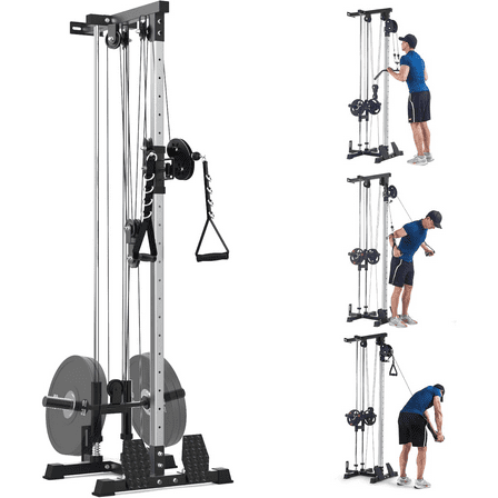 EONFITOmni Home Gym Cable Crossover Machine, 33 Height Settings, Lat ...