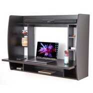 OneSpace 50-LD0101 Essential Computer Desk with Hutch and Keyboard Tray ...