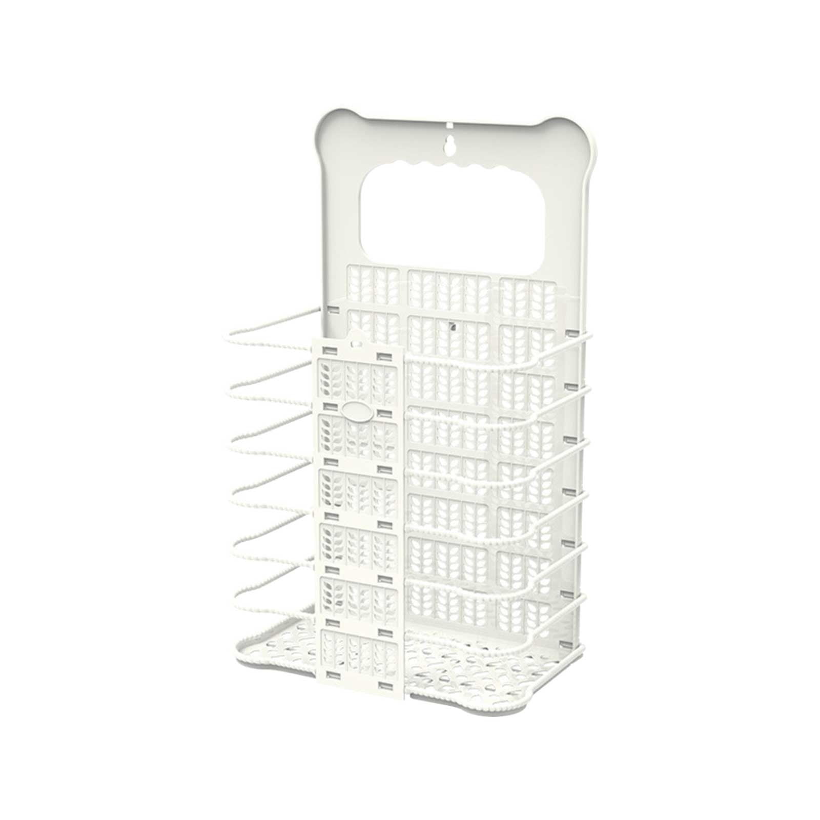 Wall Mount Laundry Basket, Foldable Clothes Hamper, Small Size, No Hole ...