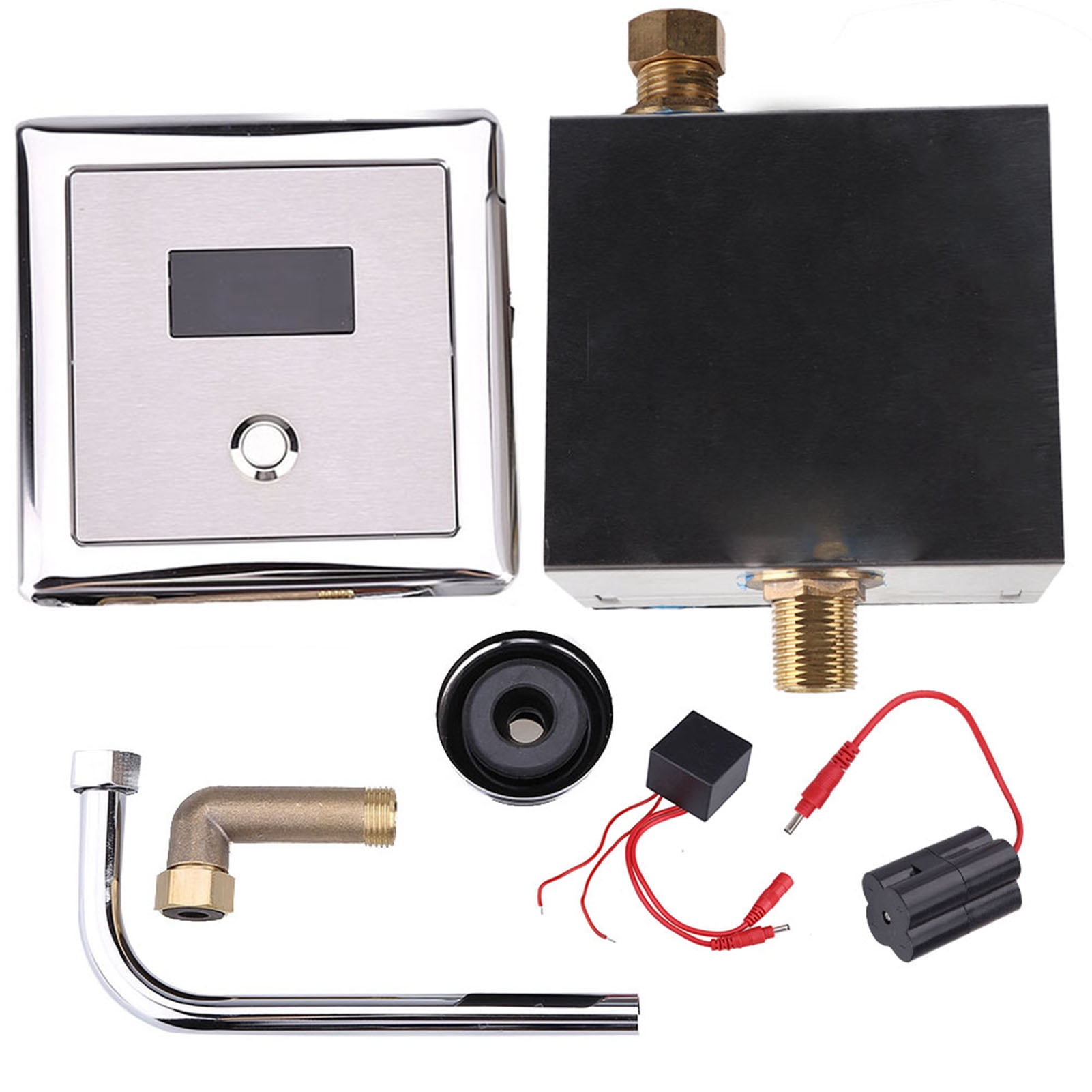 Wall Mount Lavatory Automatic Sensing Urinal Flush Valve Bath Toilet ...