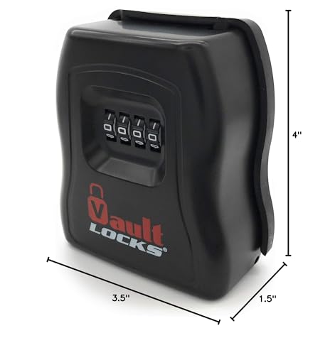 Wall Mount Lockbox for House Keys Outdoor - Keysafe Storage Lock Box ...