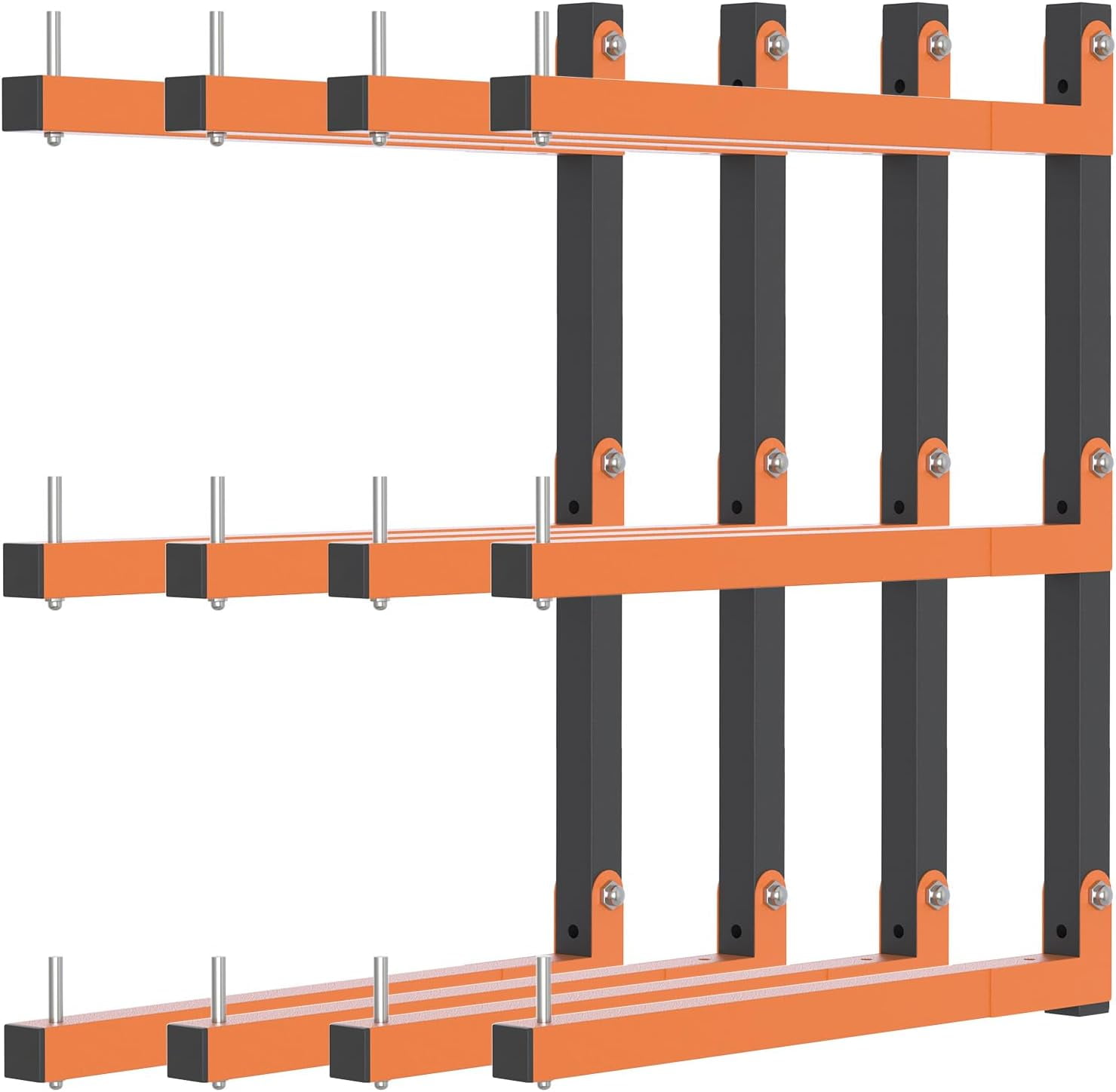 Wall Mount, Lumber Storage Rack, Heavy Duty Wood Storage Racks with 6 ...