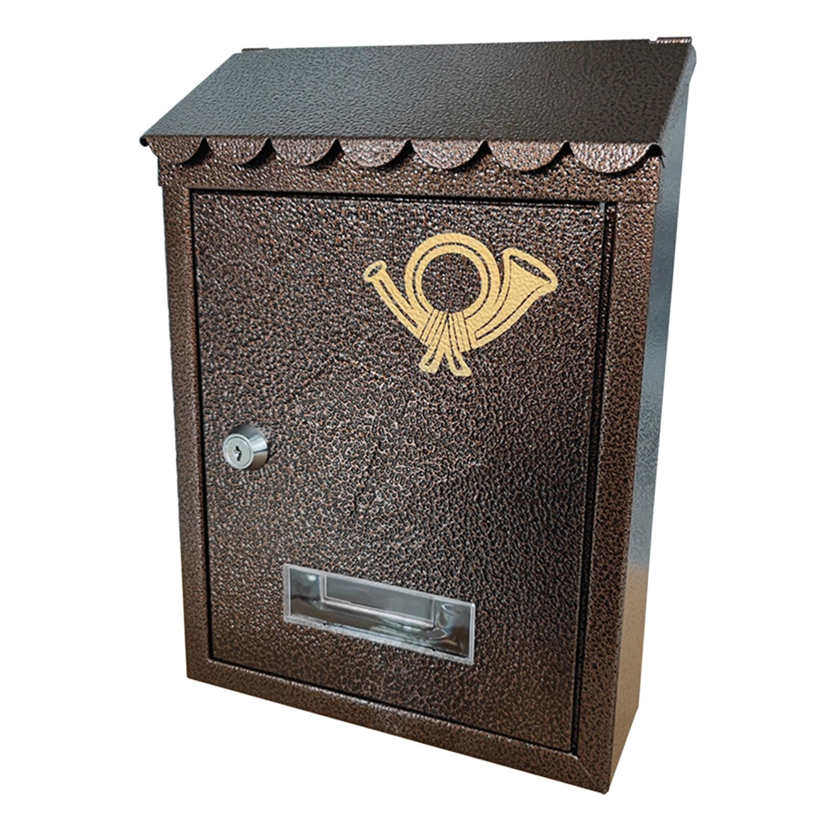 Wall Mount Mailbox Letterbox Front Door 21.5x7x30cm Outside Office ...