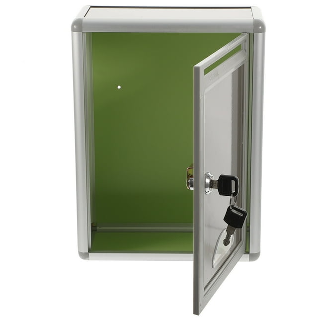 Wall Mount Mailbox, Lockable Secure Post Box, Drop Box with Key Lock ...