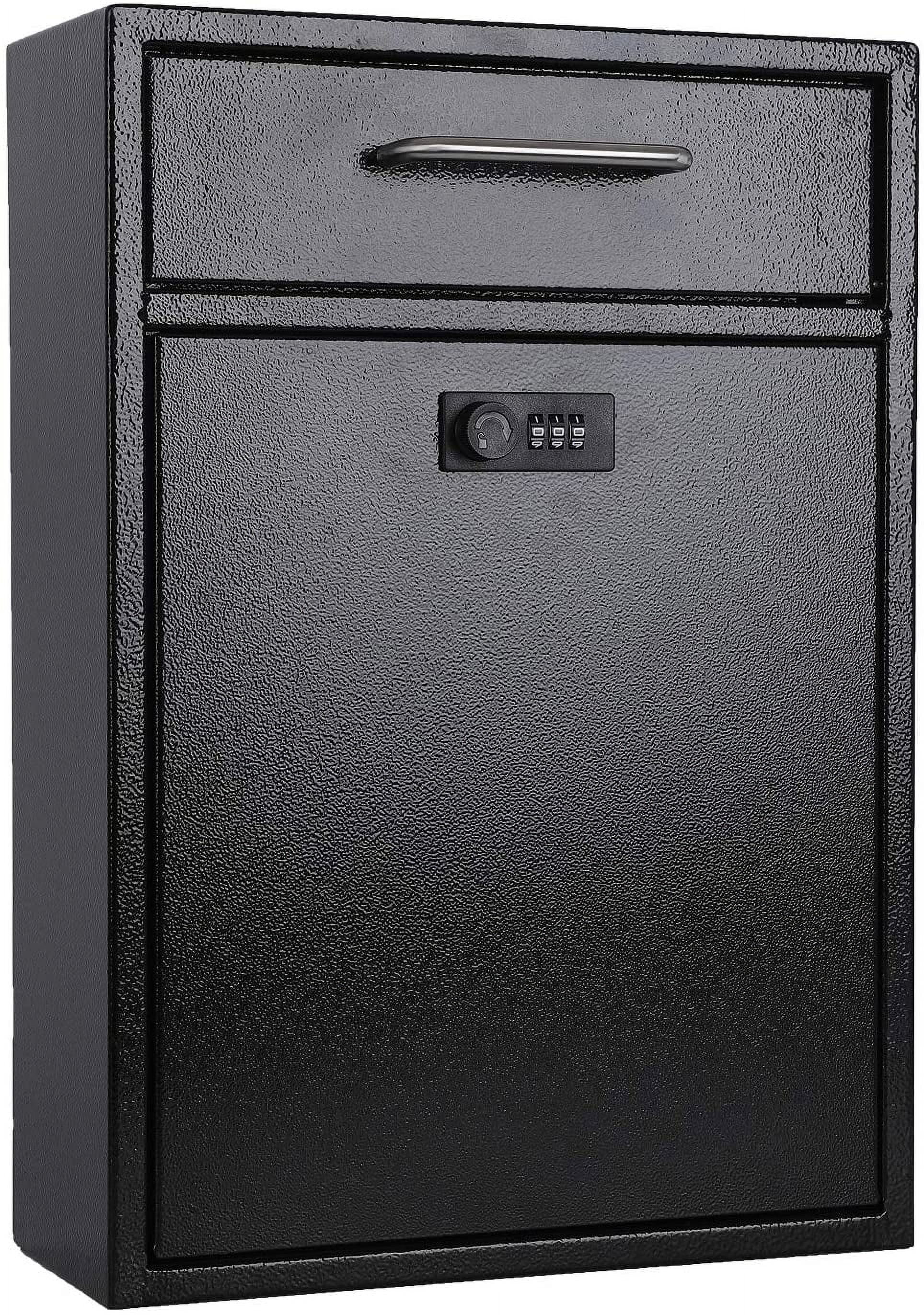 Wall-Mount Mailboxes with Combination Lock, Heavy Duty Mailbox Wall ...