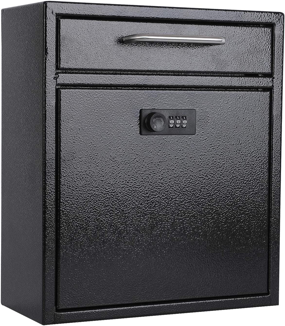 Wall-Mount Mailboxes with Combination Lock, Steel Combination Lock Mail ...