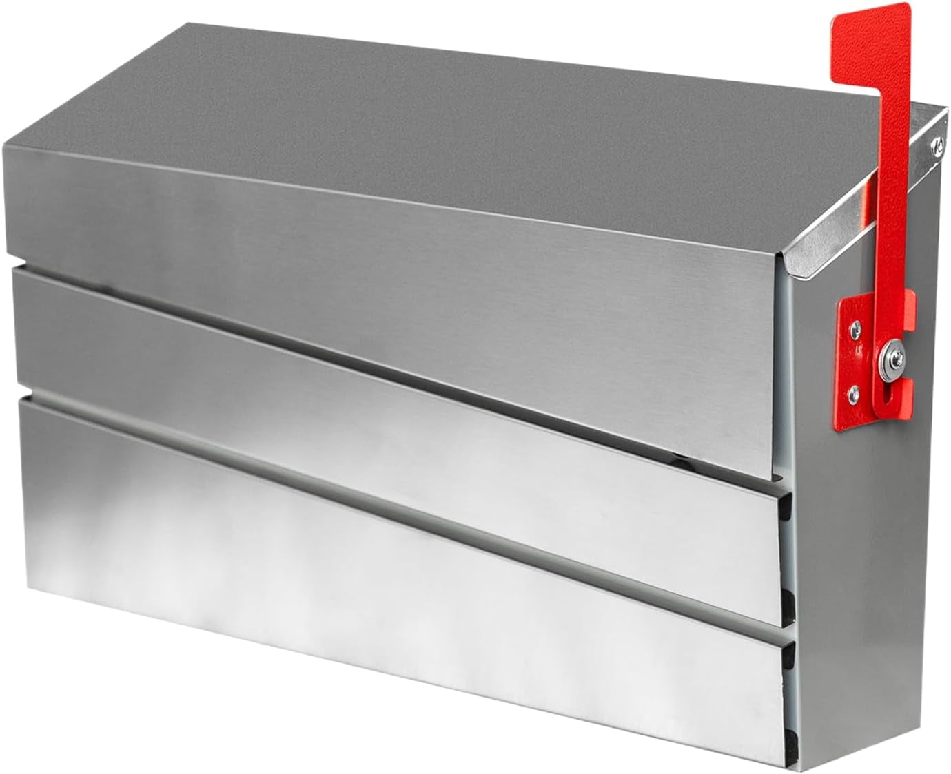 Wall Mount Mailboxes, Stainless Steel Panel Metal Mailboxes for Outside ...