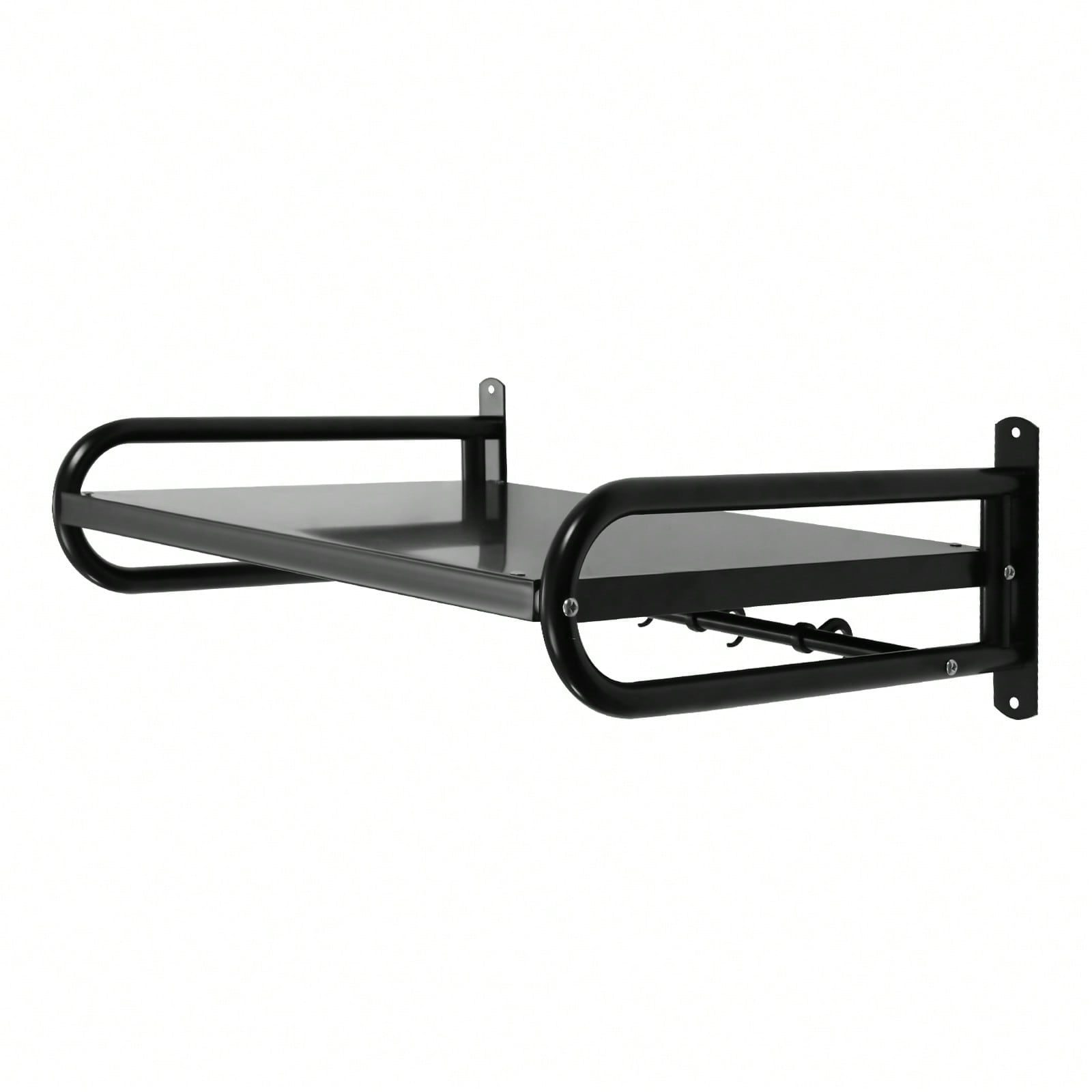 Wall Mount Microwave Oven Shelf Space-Saving Single Tier Shelving ...