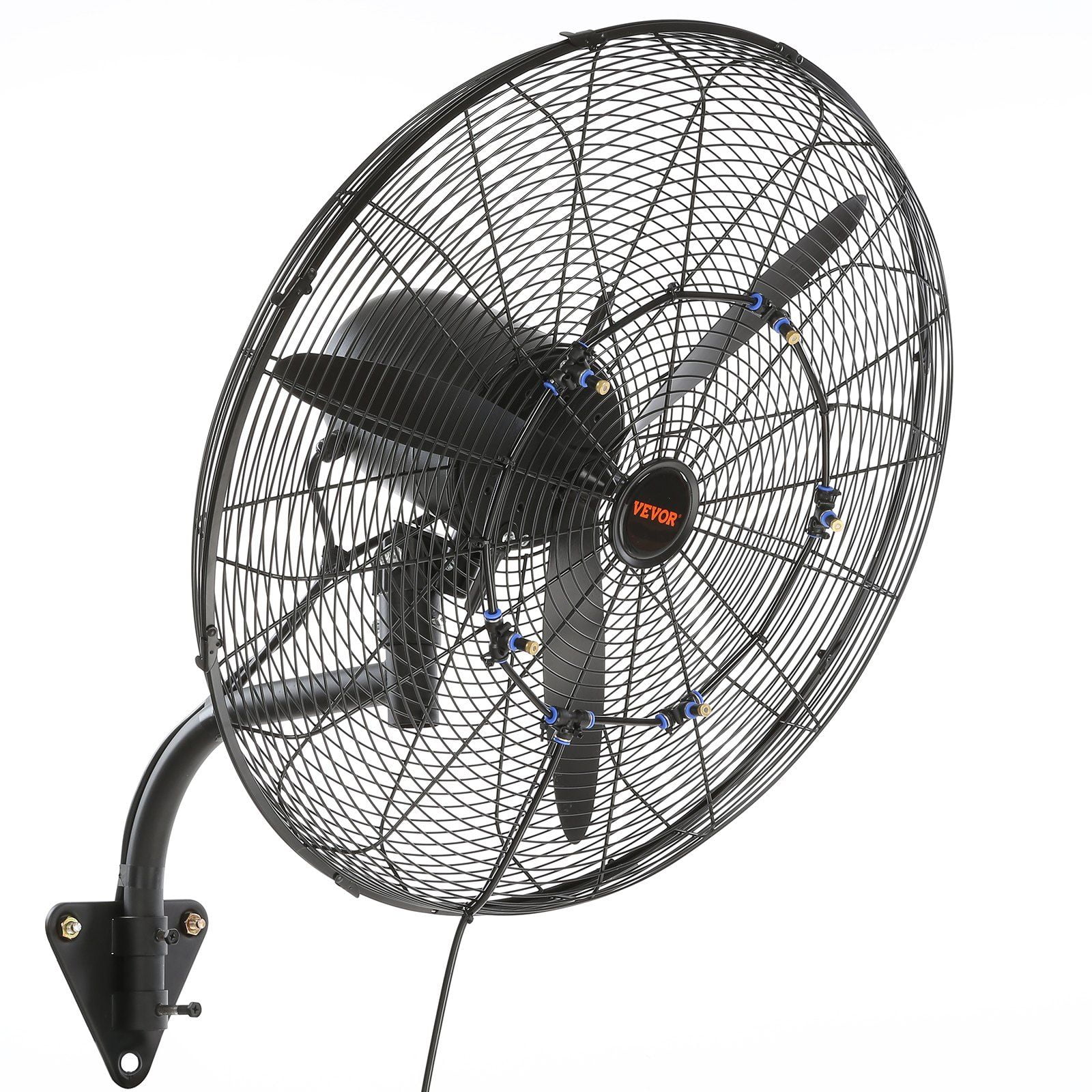 Wall-Mount Misting Fan, 24 Inch, 3-speed High Velocity Max. 7000 CFM ...
