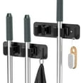 Wall Mount Mop and Broom Holder, Heavy Duty Stainless Steel Organizer ...