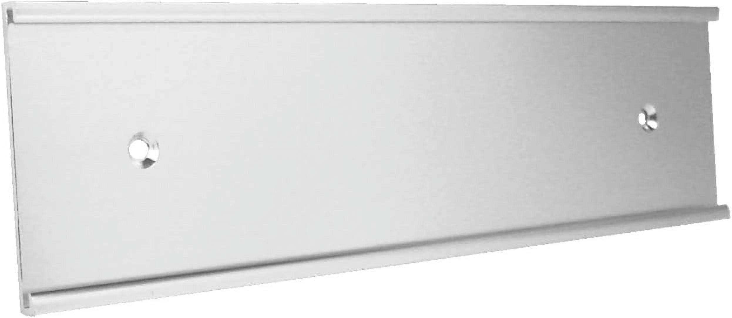 Wall Mount Name Plate Holders Matte Silver (Not Shiny)- Pack of 10 (2 ...