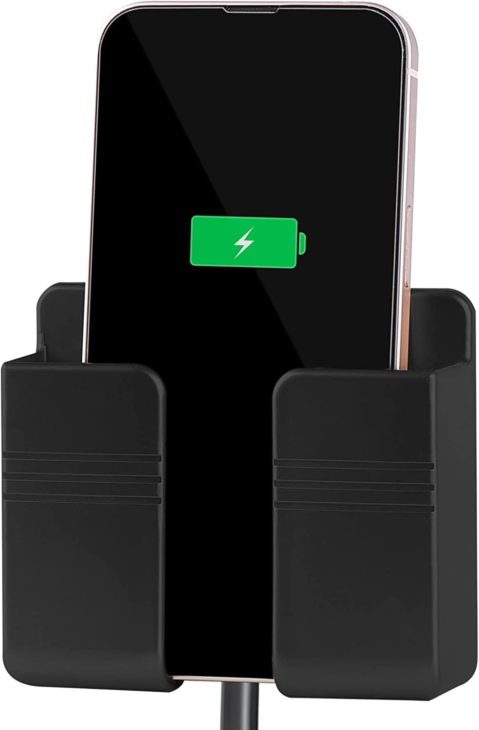 Wall Mount Phone Holder, Phone Stand with Adhesive and Data Cable ...