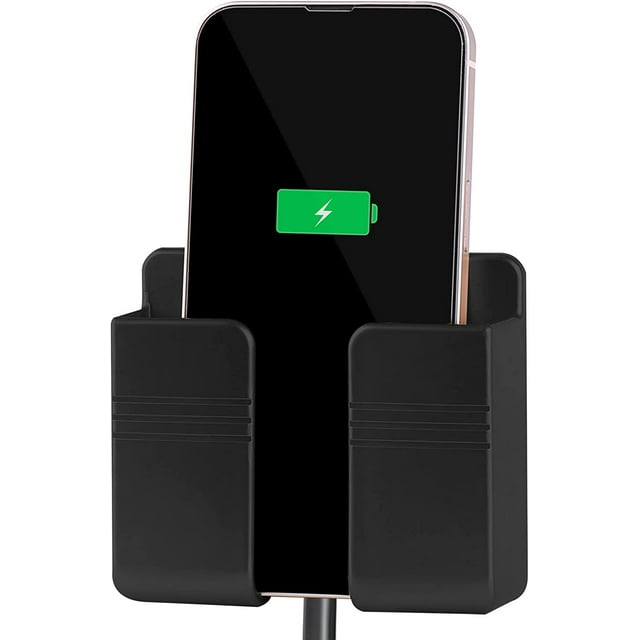 Wall Mount Phone Holder, Phone Stand with Adhesive and Data Cable ...