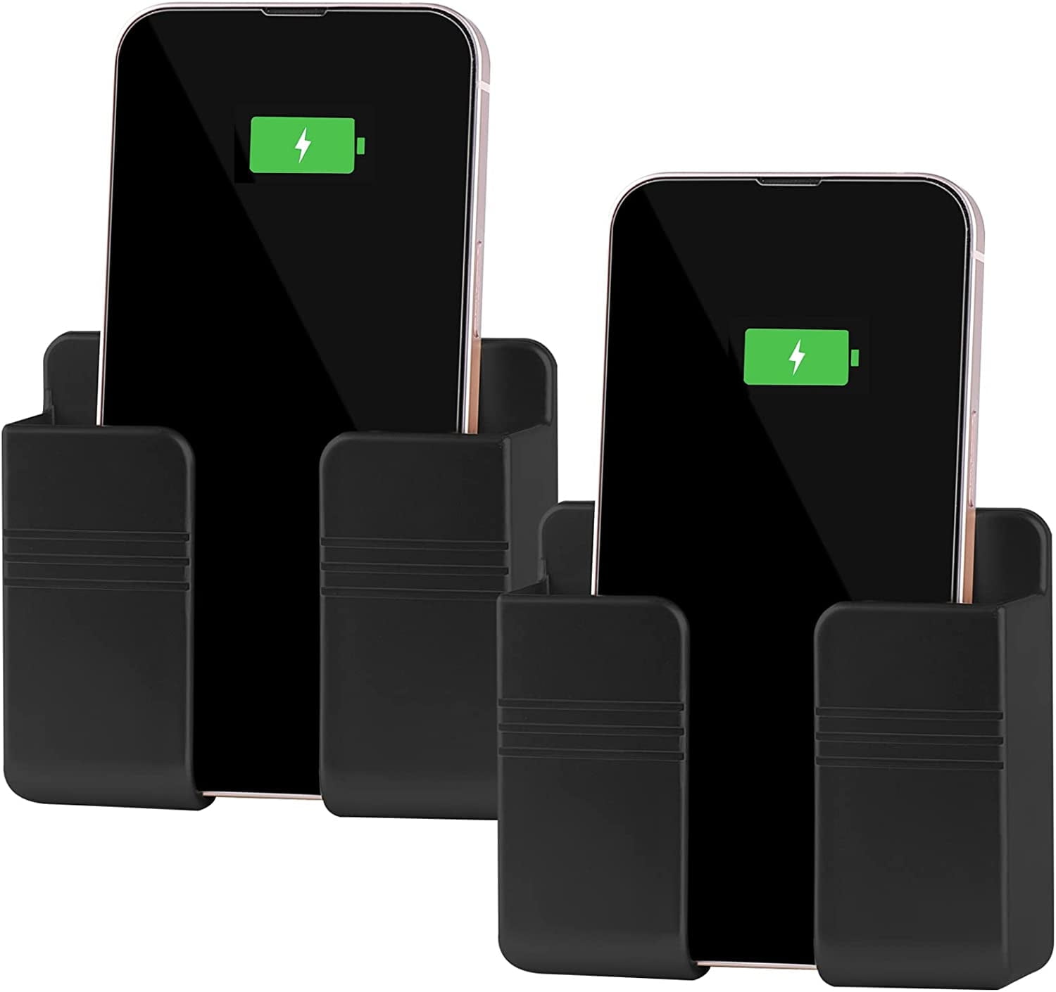 Wall Mount Phone Holder, Phone Stand with Adhesive and Data Cable ...