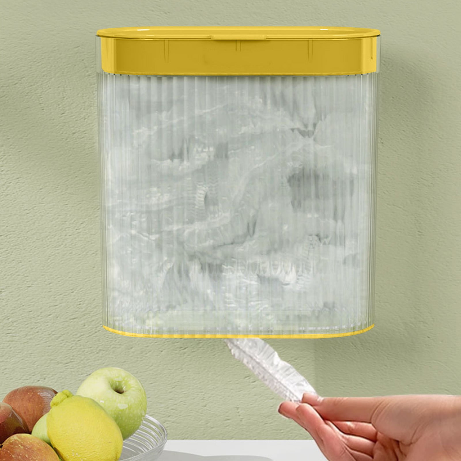 Wall Mount Plastic Kitchen Wrap Dispenser Box - Reusable Food Film ...